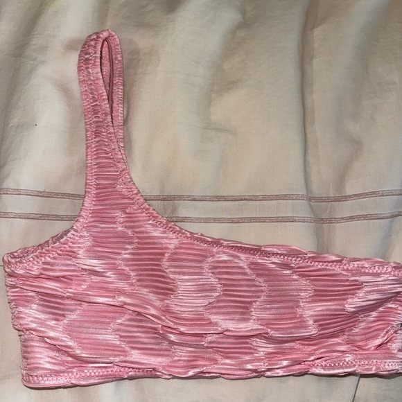 triangl swimwear | Swim | Rare Triangl One Shoulder Bikini In Pink ...
